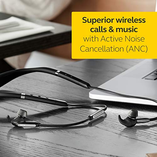 Jabra Elite 65e Alexa Enabled Wireless Stereo Neckband with In-Ear Noise Cancellation β Titanium Black