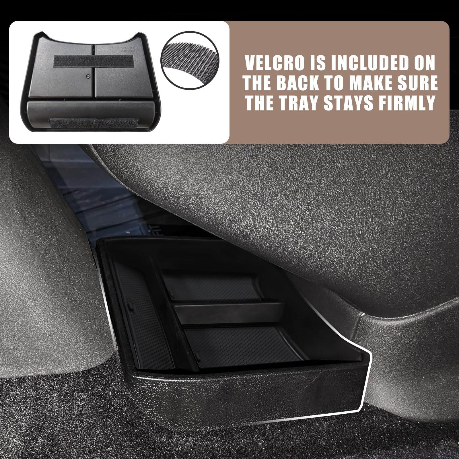 Muslogy for VW 2023 ID4 Lower Console Organizer Upgraded Storage Box Insert Tray Interior Accessories Compatible with Volkswagen ID.4 ID 4 2023 2024 ONLY