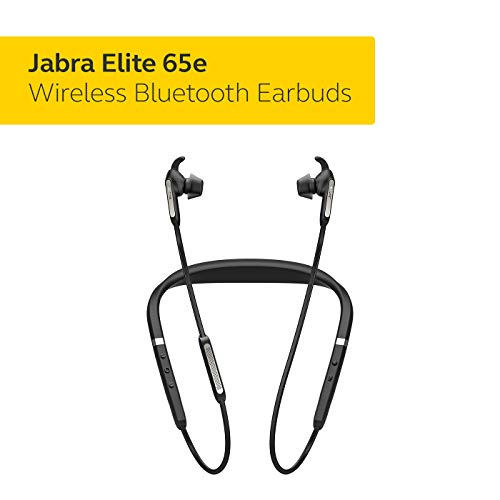 Jabra Elite 65e Alexa Enabled Wireless Stereo Neckband with In-Ear Noise Cancellation β Titanium Black