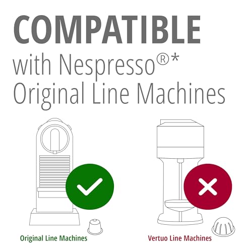 Gourmesso 100ct Flavored Espresso Pods Compatible with Nespresso Original Machines | Caramel Vanilla Chocolate Hazelnut Coconut Coffee Capsules | Intensity 5 | Proudly Fairtrade