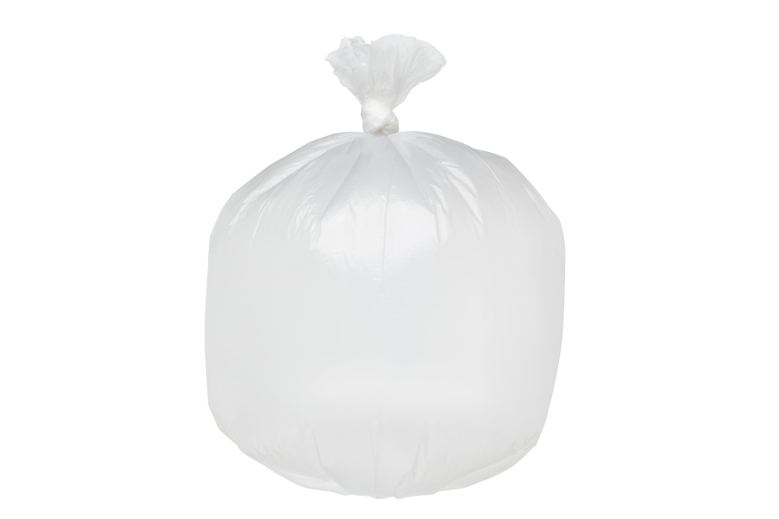 Top Knot Bags 45 Gallon Garbage Trash Bag 40X48" Clear 150 Count Can Liner Bulk 40 Gallon 41 Gallon 42 Gallon 44 Gallon Made in USA