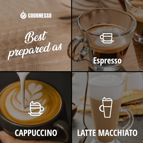 Gourmesso 100ct Flavored Espresso Pods Compatible with Nespresso Original Machines | Caramel Vanilla Chocolate Hazelnut Coconut Coffee Capsules | Intensity 5 | Proudly Fairtrade