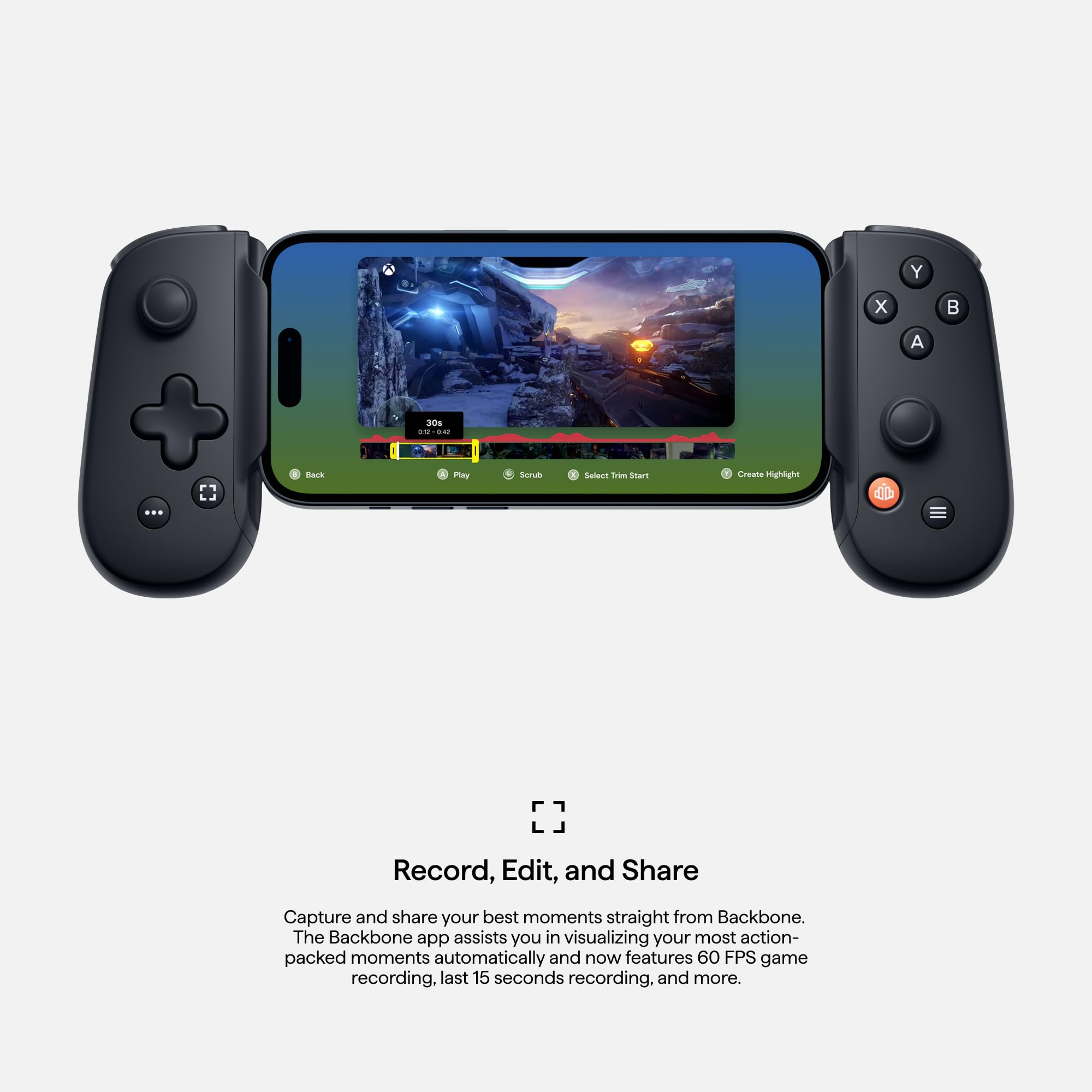 BACKBONE One Mobile Gaming Controller for Android and iPhone 15/16 Series (USB-C) - 2nd Gen - Turn Your Phone into a Gaming Console - Play Xbox, PlayStation, Call of Duty, Roblox, Fortnite & More