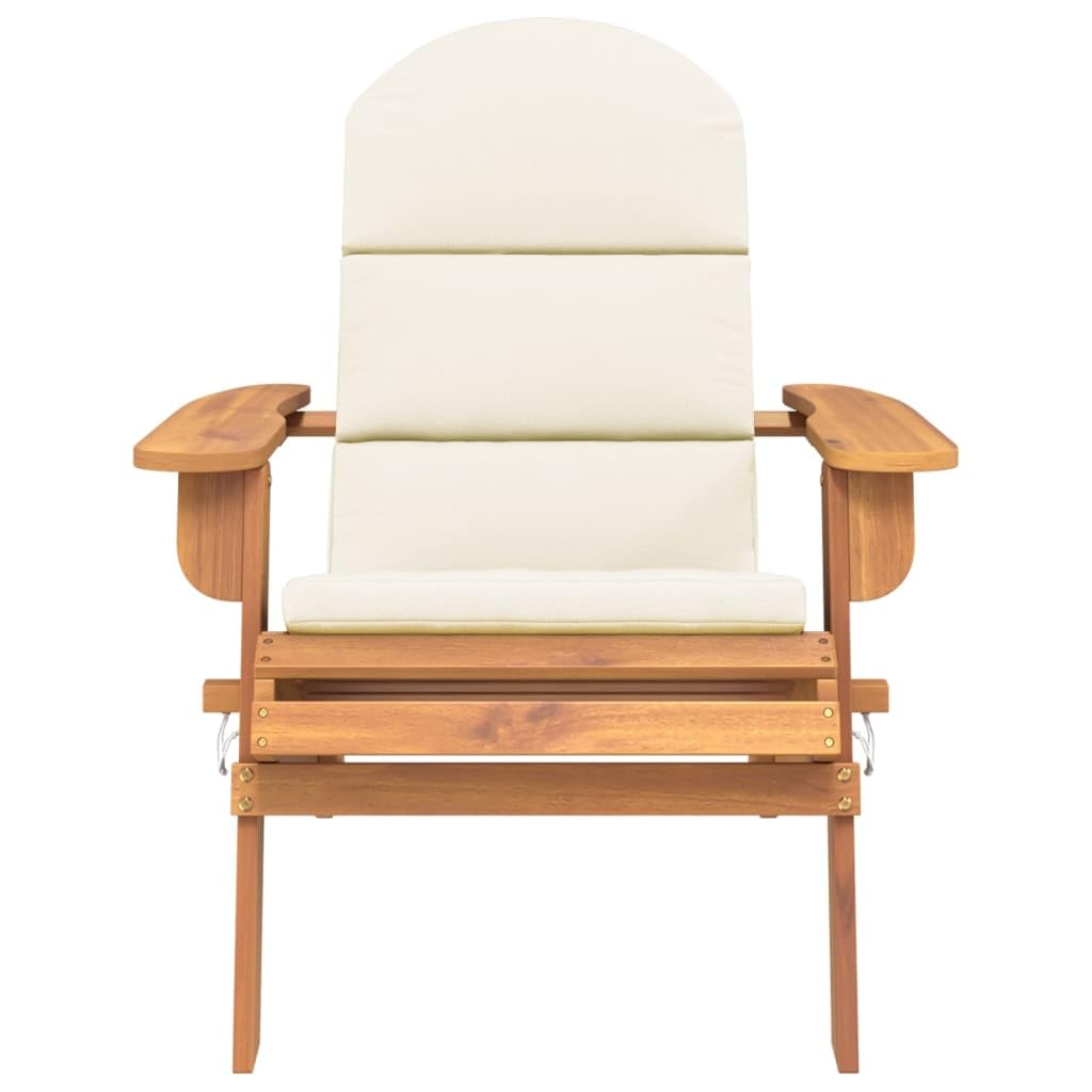 Gecheer Adirondack Patio Chair with Cushions Solid Wood Acacia 1102512A