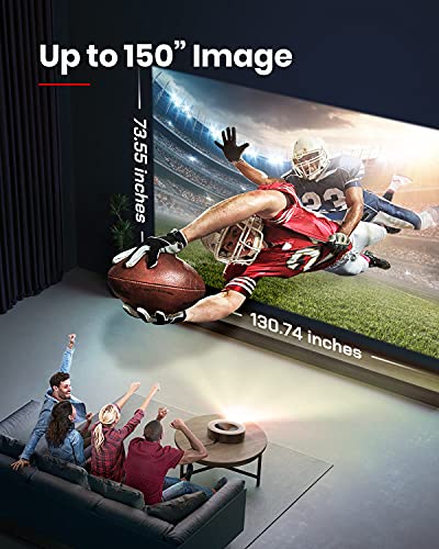 4K Projector, Anker Nebula Cosmos Max 4K UHD TV Home Theater/Entertainment Projector, Android TV 9.0 with 5000+ Apps, Dolby Digital Plus, 360° of True 3D Audio, HDR10, HLG