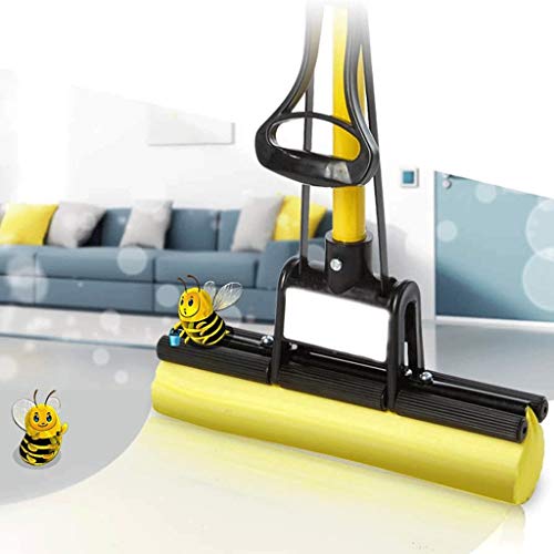 Yellow Home Kitchen PVA Sponge Mop, Super Absorbent PVA Foam Sponge Mop All Purpose Floor Cleaner