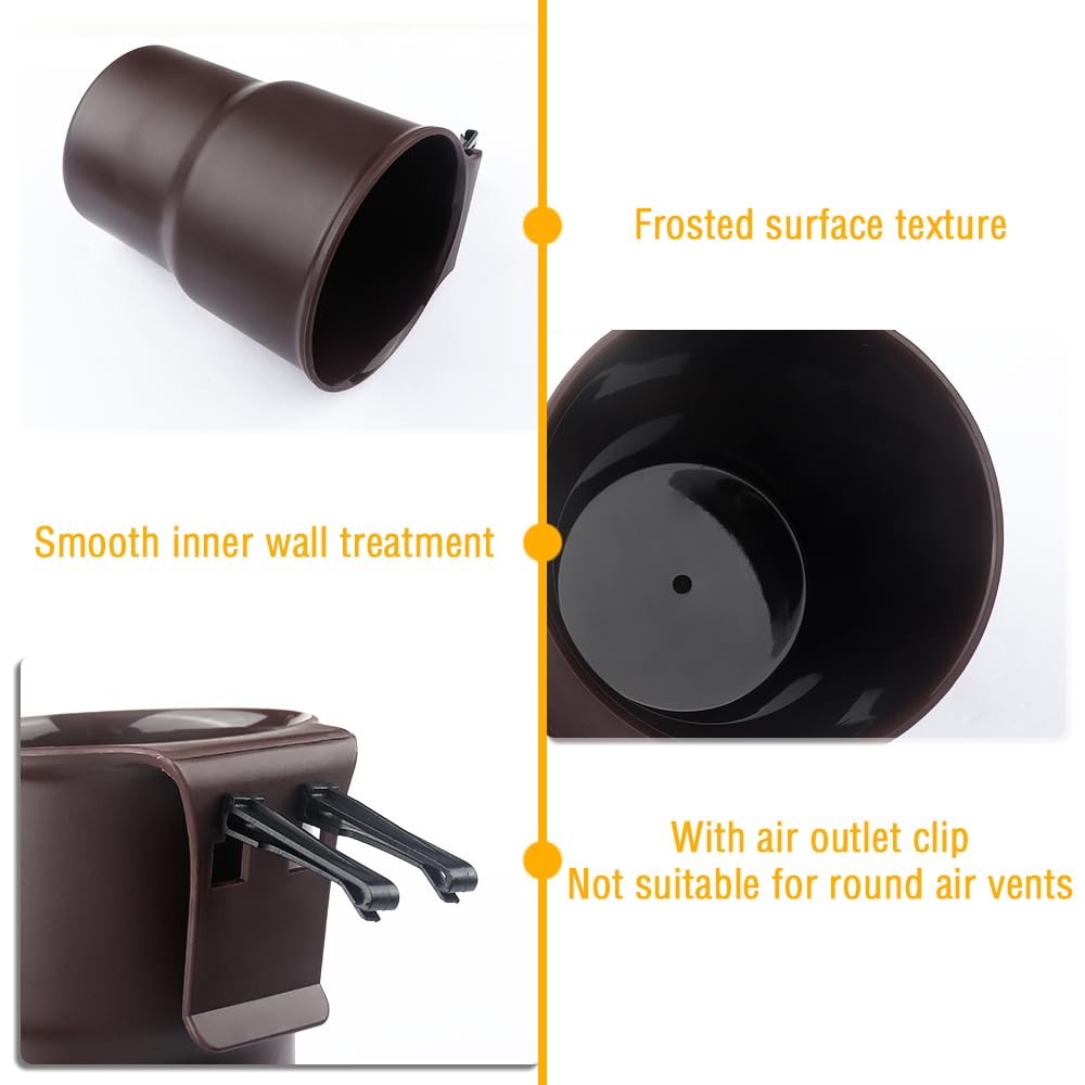 Hanging Cup Holder with 2 Kinds of Hooks,Multi-Function Car Cup Holder Organizer Car Seat Cup Holder for Drinks,Glasses Holder,Pen,Various Bits and Bobs (Brown)