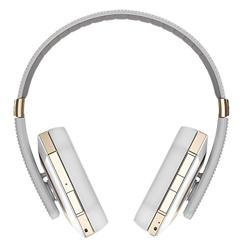 Ghostek soDrop Pro Wireless Headphones Headset Active Noise Canceling HD Hi-Def Audio Technology Hi-Fi Stereo Crystal Clear Sound Enhanced Foldable Built in Microphone (White)