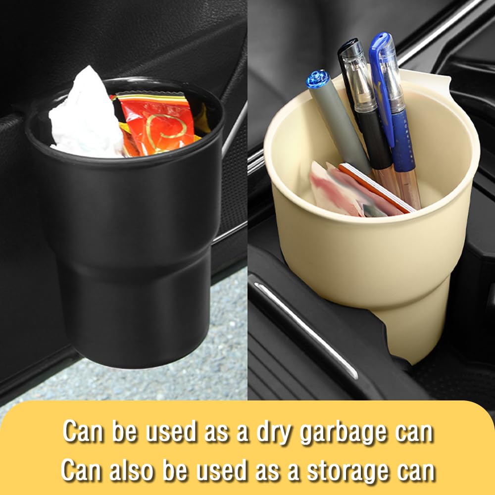 Hanging Cup Holder with 2 Kinds of Hooks,Multi-Function Car Cup Holder Organizer Car Seat Cup Holder for Drinks,Glasses Holder,Pen,Various Bits and Bobs (Brown)