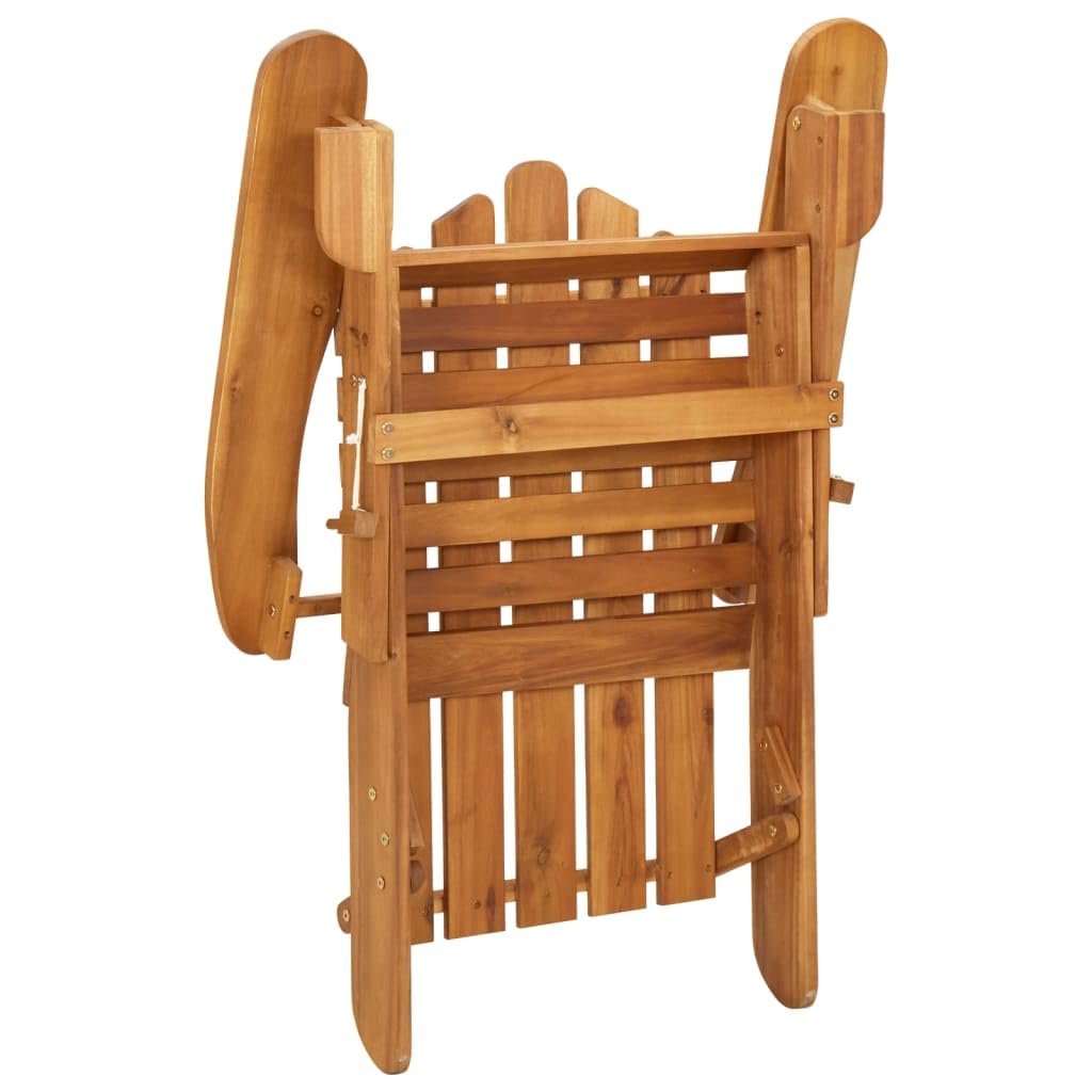 Gecheer Adirondack Patio Chair with Cushions Solid Wood Acacia 1102511A
