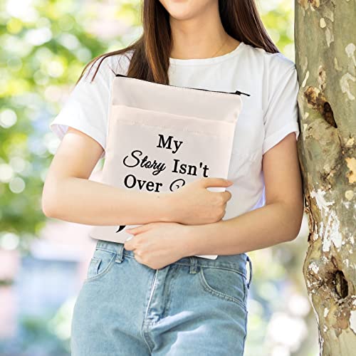 Zuo Bao Semicolon Book Pouch Semicolon Gift My Story Isn't Over Yet Suicide Awareness Book Sleeve Inspirational Gift Keep Going Gift(My Story Isn't Over Yet)