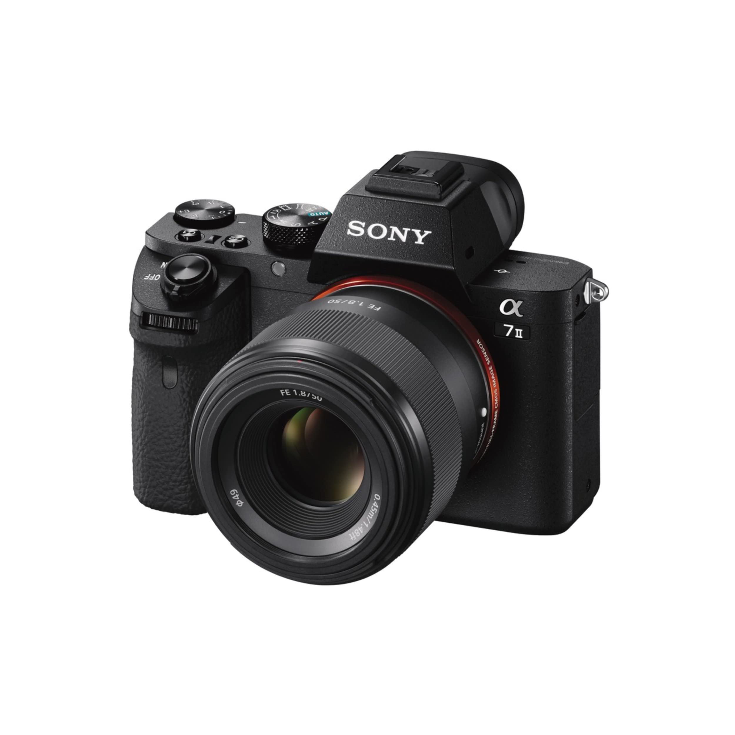 Sony - FE 50mm F1.8 Standard Lens (SEL50F18F), Black