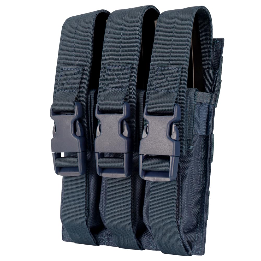 Condor Elite MA37-006 Triple Mp5 Mag Pouch Navy Blue