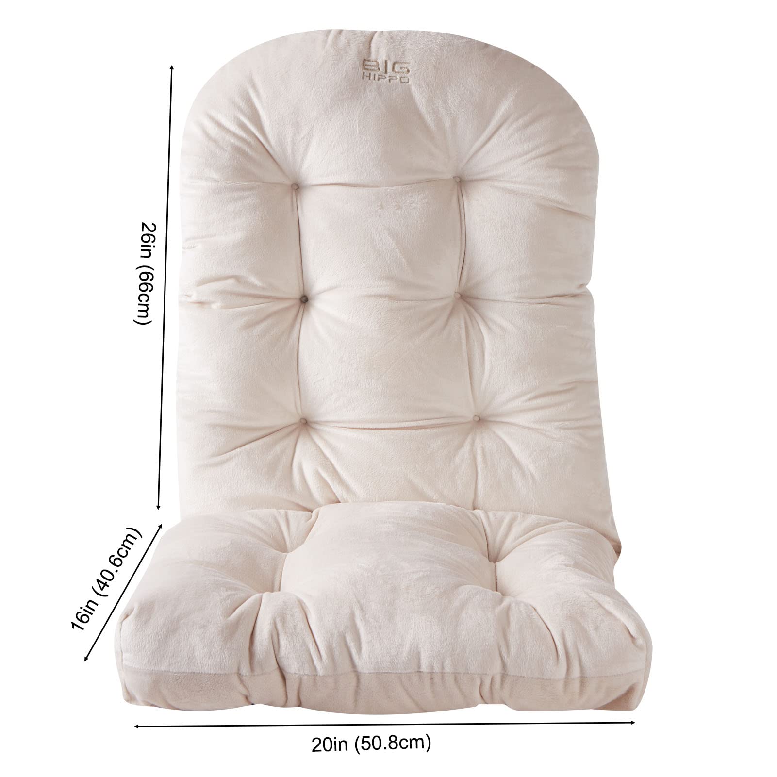 Big Hippo Adirondack Chair Cushion + Square Floor Cushion