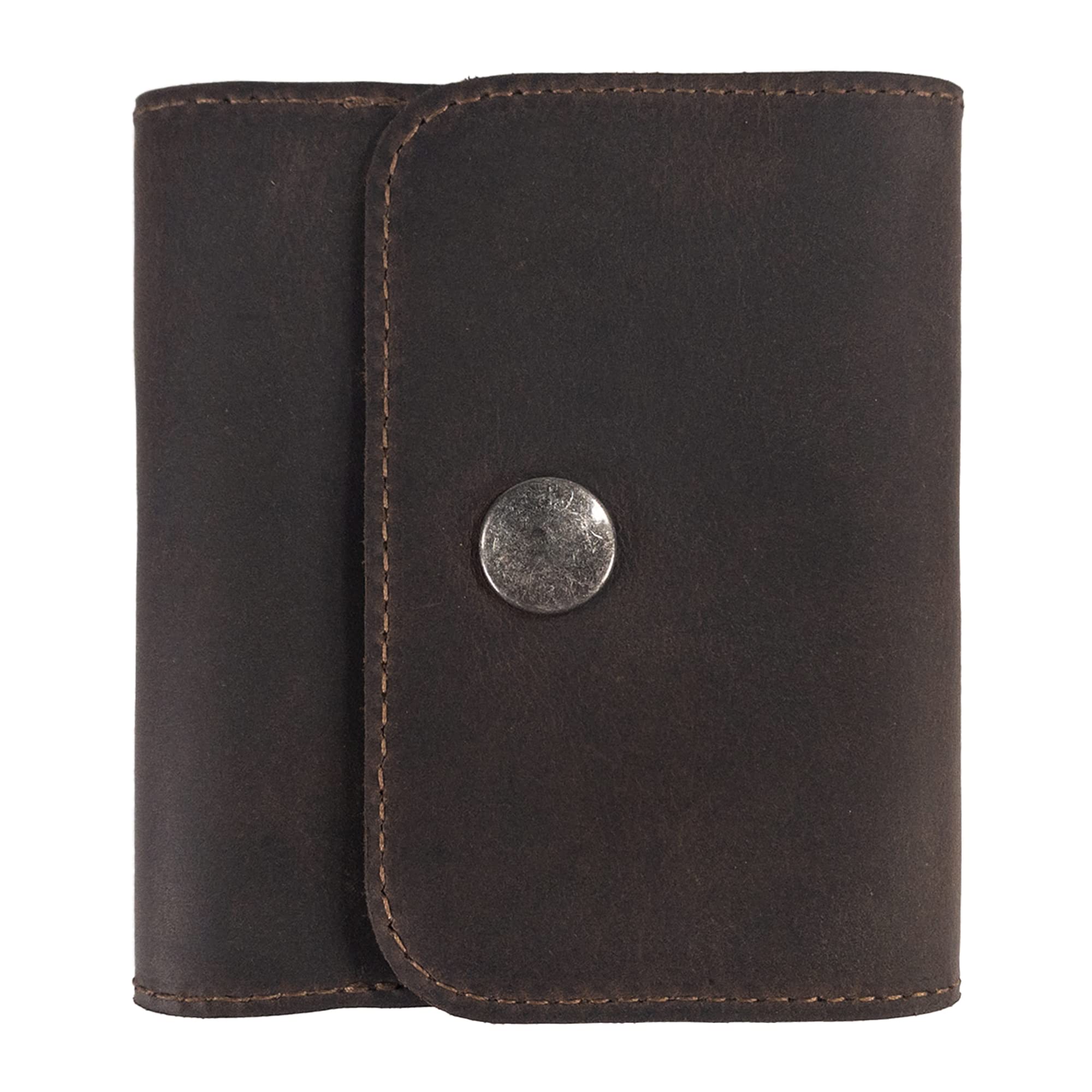 Hide & Drink, Fishing Lure Wallet for Hooks, Squid Jig Organizer - Handmade from Full Grain Leather - Bourbon Brown