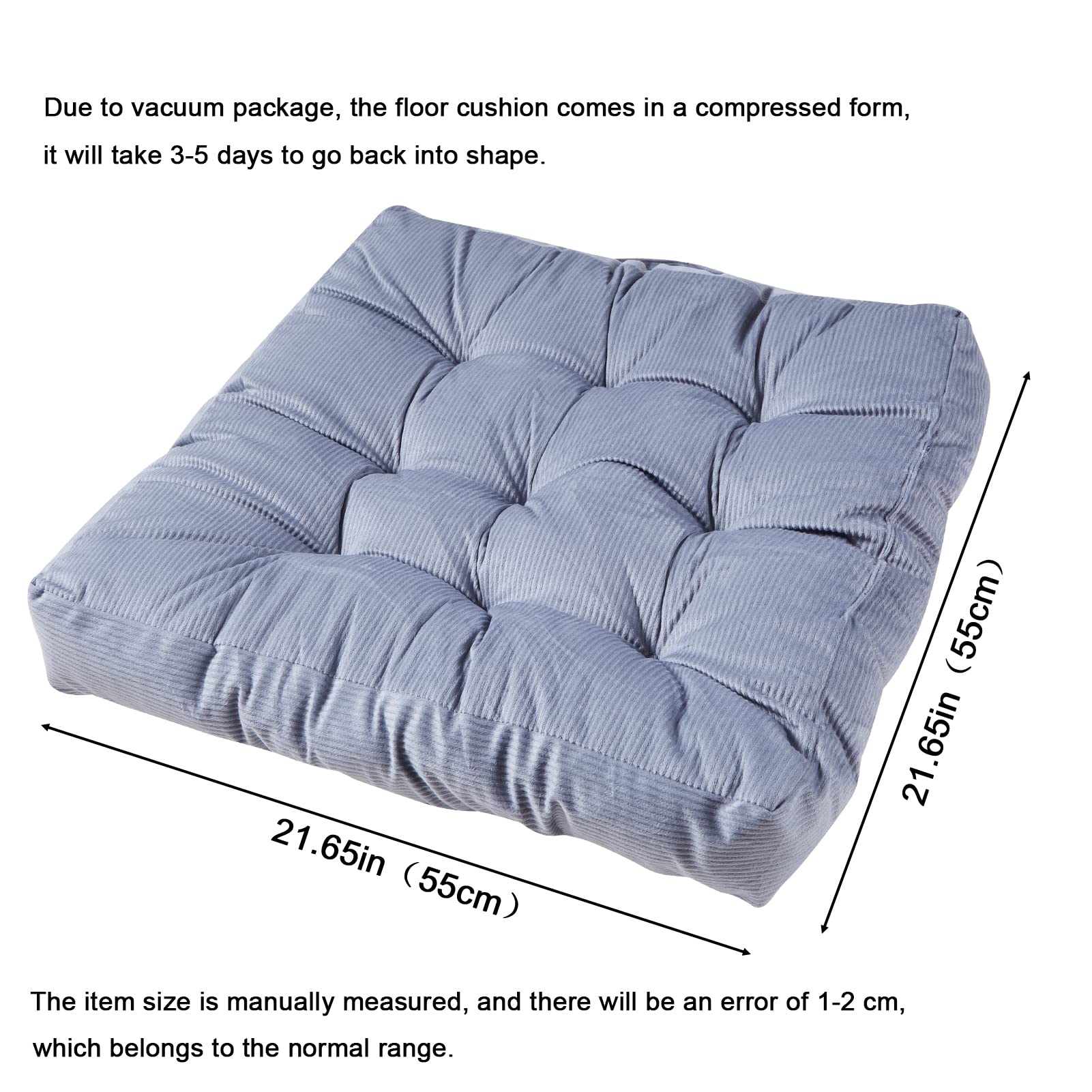 Big Hippo Adirondack Chair Cushion + Square Floor Cushion