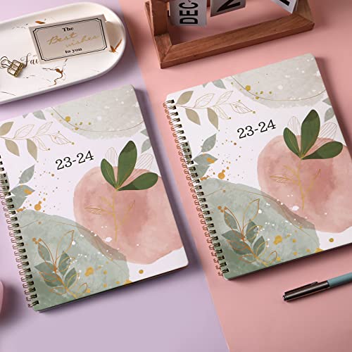 Planner 2023-2024 - July 2023 - June 2024, Academic Planner 2023-2024, 8" x 10" Weekly and Monthly Planner 2023-2024, Flexible Cover, Twin-wire Binding - Schedule Your Daily Work Well