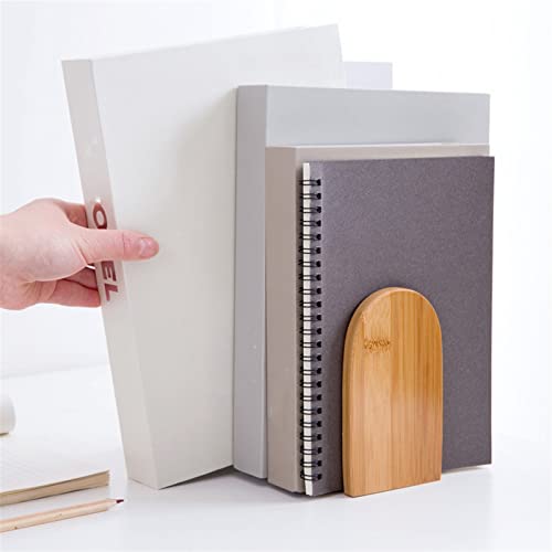 SZYAWsd File Sorters Bamboo Desktop Organizer Office Home Bookends Book Ends Stand Holder Shelf Bookrack 1pcs