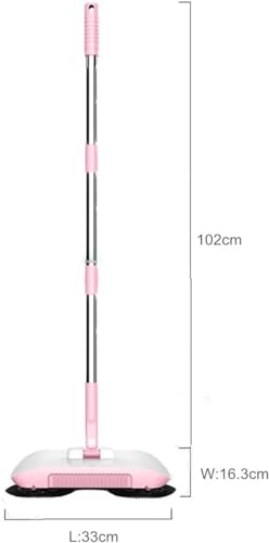 Wet Dry Vacuum Cleaner Broom Robot Vacuum Cleaner Floor Home Kitchen Sweeper Mopping Sweeping Machine Magic Handle Household Electric Floor Mops Floor Cleaning (C : Blue1)