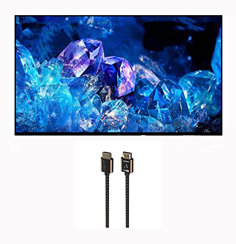 Sony XR65A80K 65" 4K Bravia XR OLED High Definition Resolution Smart TV with an Austere 3S-4KHD2-2.5M III Series 4K HDMI 2.5m Cable (2022)