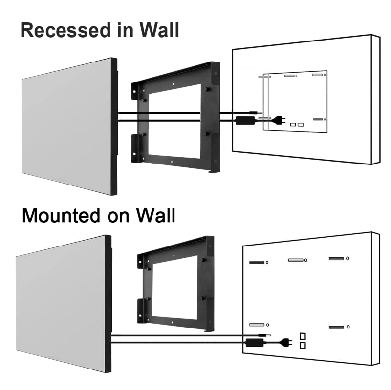 Soulaca 32 inches Smart Mirror Bathroom LED TV Waterproof Vanishing Television IP65 4K ATSC Built-in WiFi Alexa webOS Wall Mounted 2023 Model