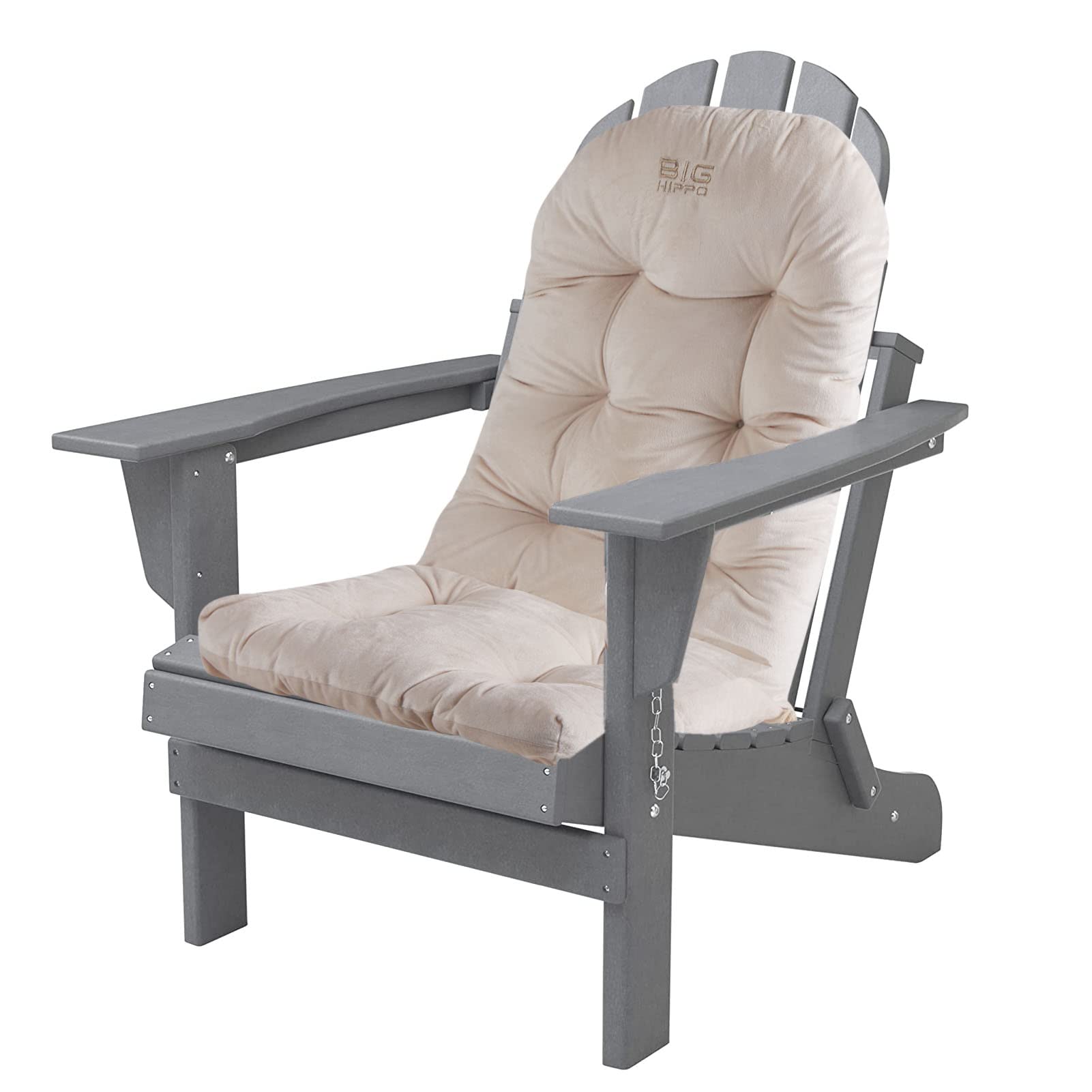 Big Hippo Adirondack Chair Cushion + Round Floor Cushion