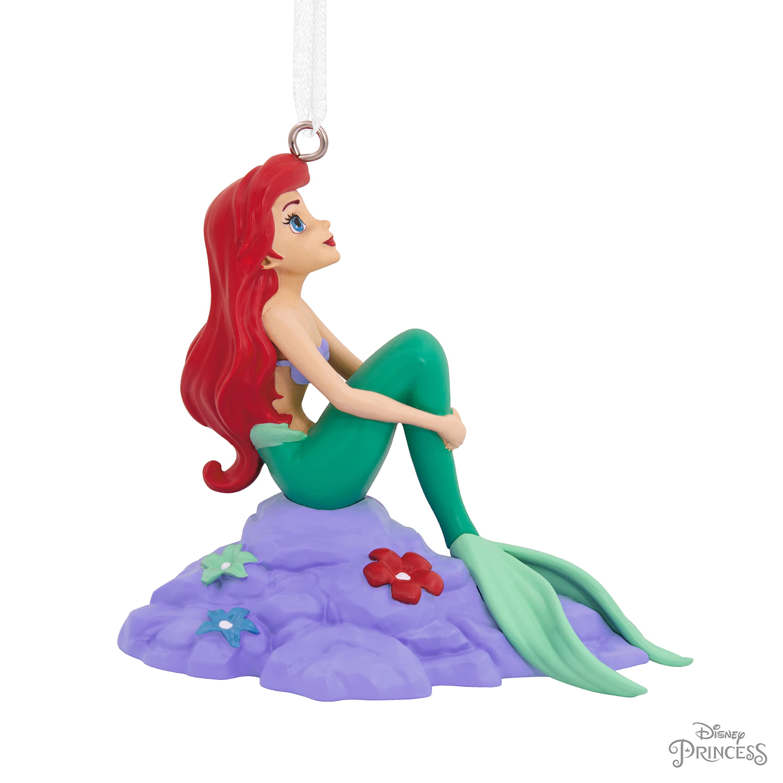 Hallmark Disney The Little Mermaid Ariel on Rock Resin Christmas Ornament