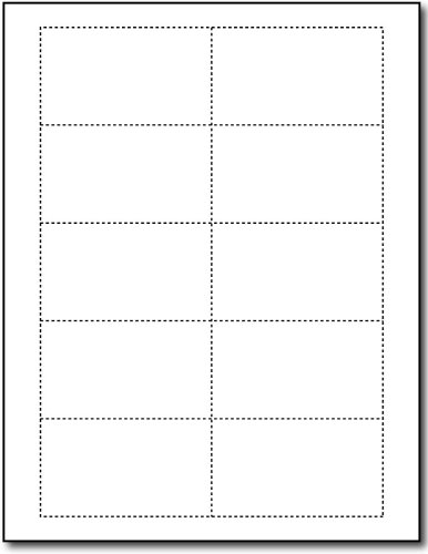 Heavyweight White Blank Business Card Paper - 100 Sheets / 1000 Business Cards - 80lb Cover / 218 gsm - Inkjet & Laser Printer Compatible - Standard 3.5 x 2 Inches