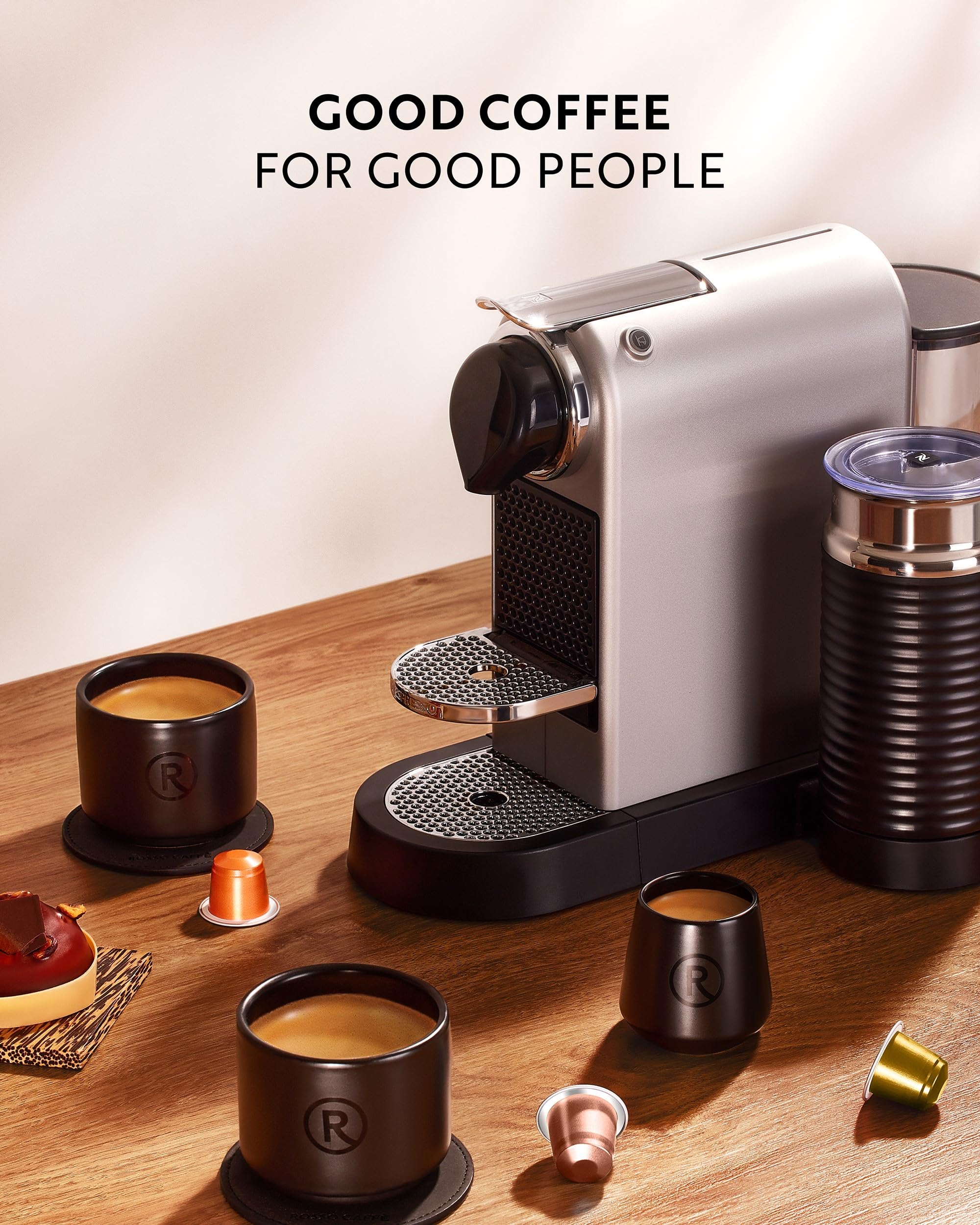 ROSSO CAFFE Espresso Capsules for Nespresso Machines - 120 Coffee Pods Flavor Pack - Vanilla, Caramel, Creme Brulee - Premium Aluminium Capsules - Medium Roast