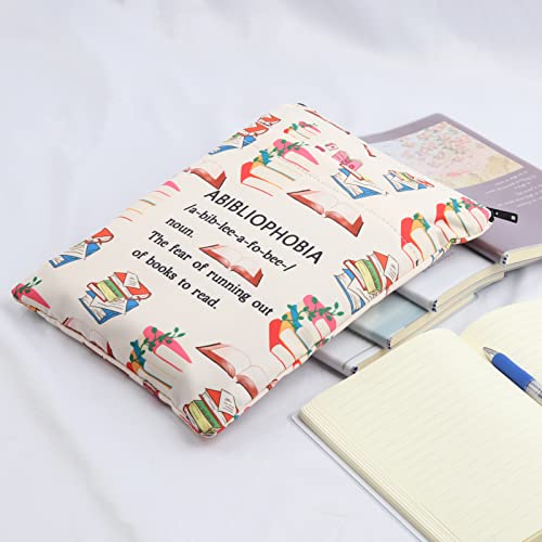 Book Nerd Book Sleeve Reading Book Protector Book Lover Gift Abibliophobia Book Cover Bookworm Gift Book Club Gift