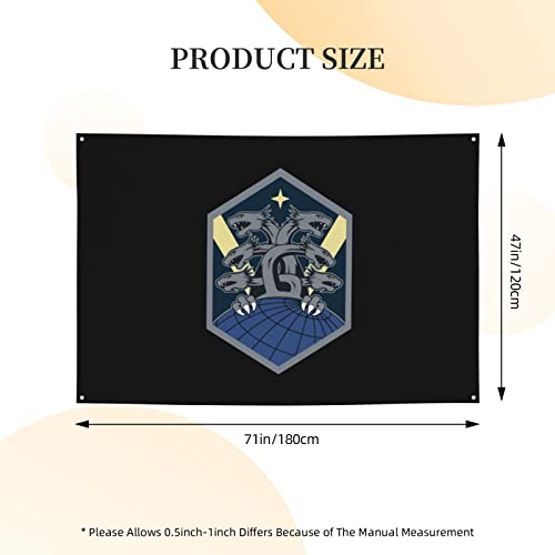 Emblem Of The Peterson-Schriever Garrison Personalized Festive Banners To Add Atmosphere To Your Celebration 47Γβ71in