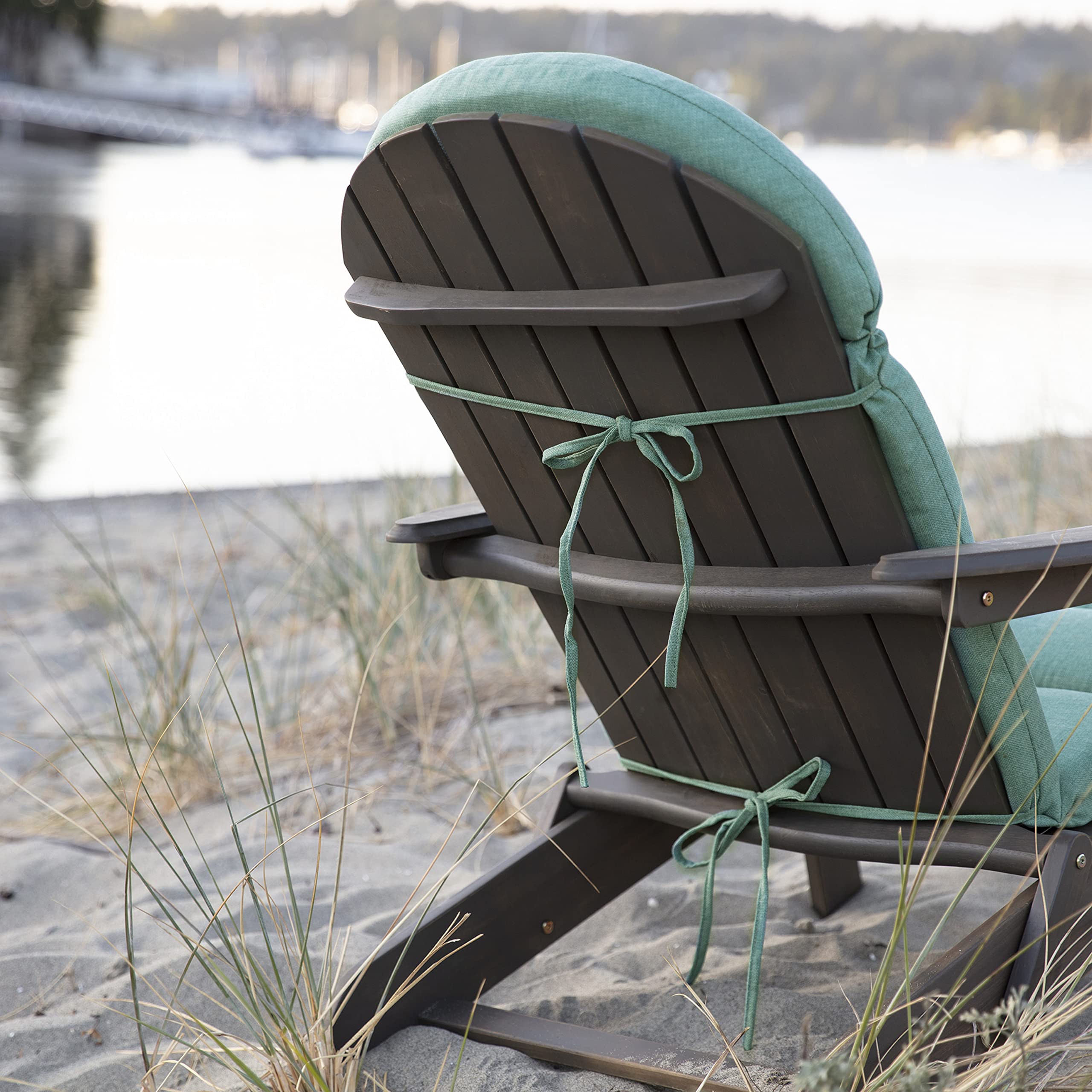 ARDEN Oceantex Adirondack Chair Cushion, 21.5 x 19, Rain-Proof, Fade Resistant, Cushions for Adirondack and Rocking Chairs 19 x 21.5, Seafoam Green