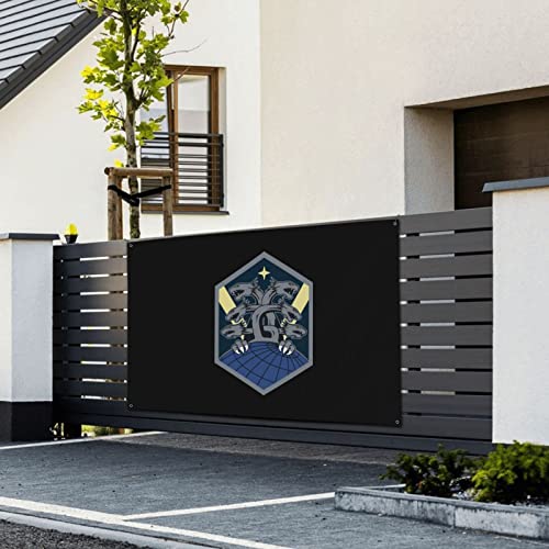 Emblem Of The Peterson-Schriever Garrison Personalized Festive Banners To Add Atmosphere To Your Celebration 47Γβ71in