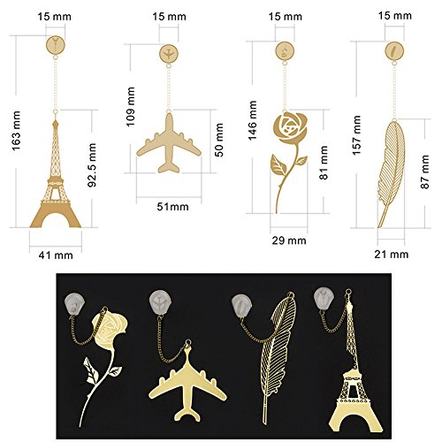 QULACO Exquisite Rose Shape Book Label Notebook Label Decoration