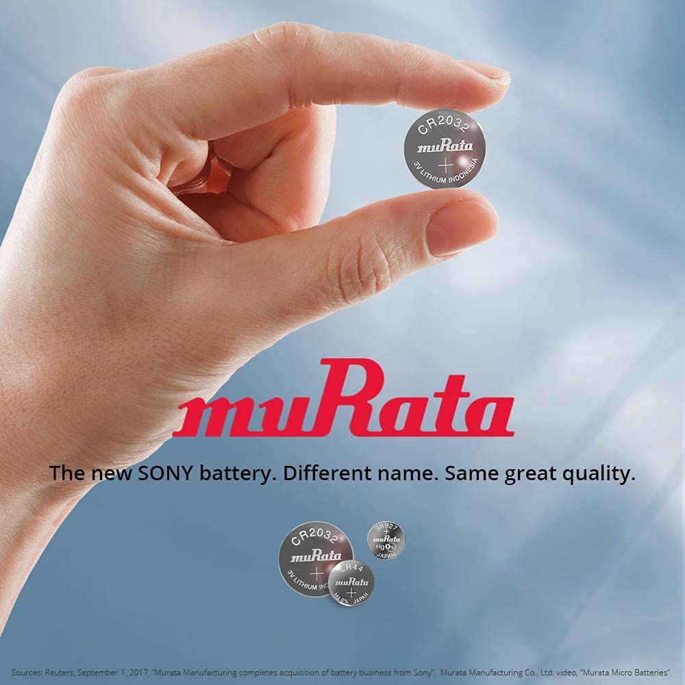 Murata 389/390 SR1130/W/SW Battery 1.55V Silver Oxide Watch Button Cell - Replaces Sony 389/390 (2 Batteries)