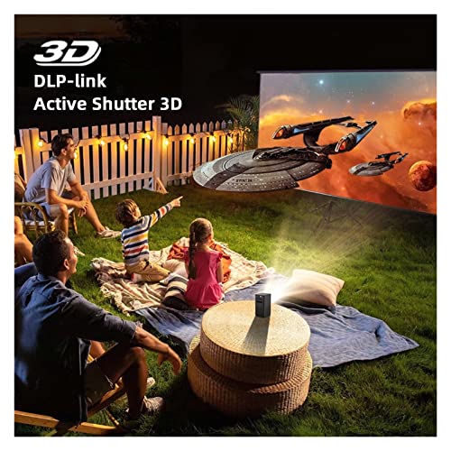 Tiny Portable Smart 1080P WiFi Mini LED Projector 4K Smartphone Outdoor Yard Party Projector