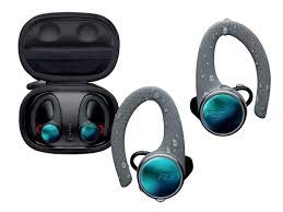 Plantronics BackBeat FIT 3100 True Wireless Earbuds, Sweatproof and Waterproof in Ear Workout Headphones, Grey (Renewed)