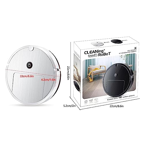 Robot Vacuum, Portable Robot Vacuum Cleaner, Mini Robot Vacuum Cleaner, Robot Vacuum Cleaner with Mop, Robotic Vacuum for Pet Floor Home Hair Apartment
