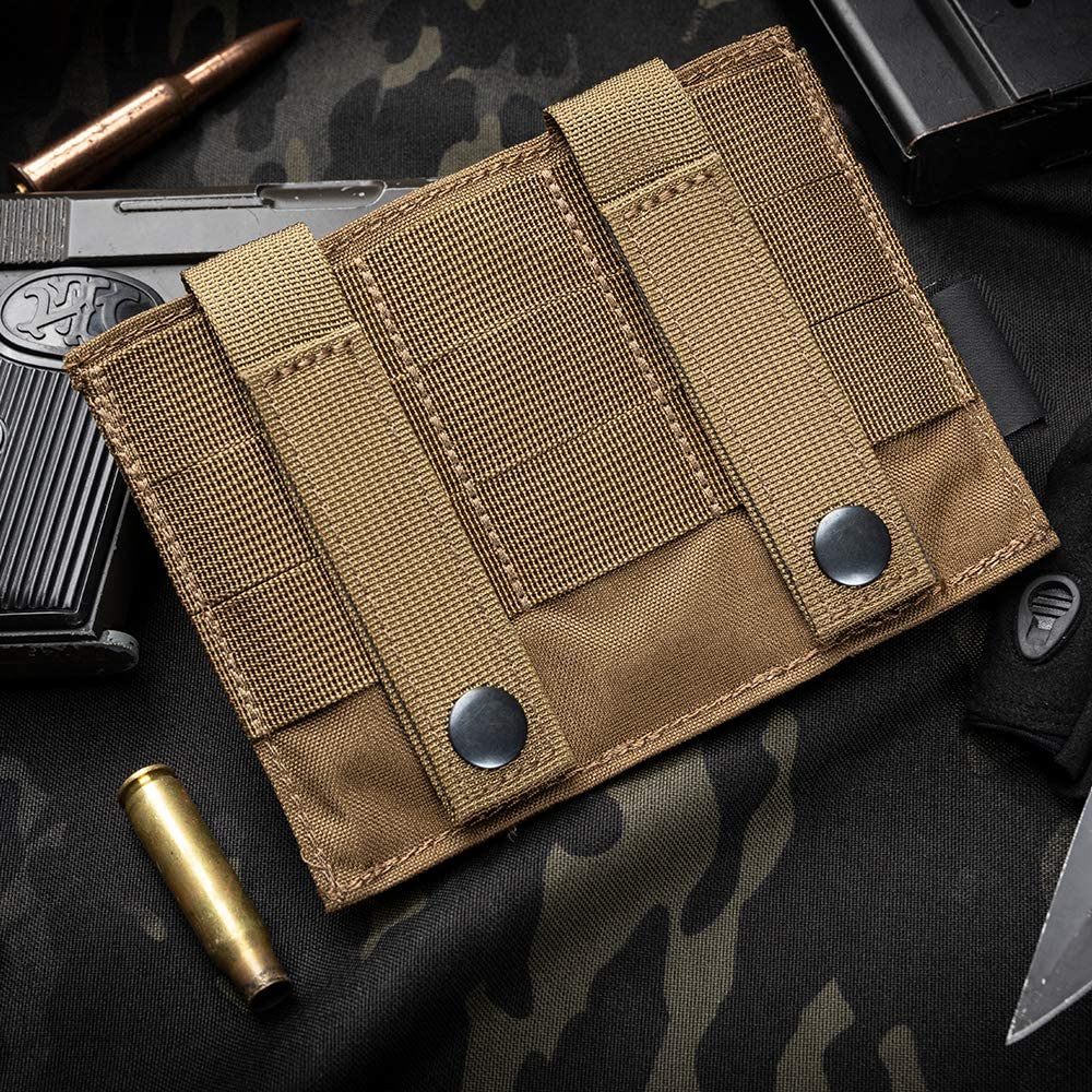 EXCELLENT ELITE SPANKER Tactical Open Top Double/Triple Pistol Mag Pouch for Glock M1911 92F Magazines 40mm Grenade(Coyote Brown)