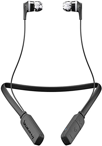 Skullcandy Ink'd+ Bluetooth Wireless Earbuds with Microphone, Noise Isolating Supreme Sound, 8-Hour Rechargeable Battery, Lightweight with Flexible Collar, Non-Retail Packaging - Black