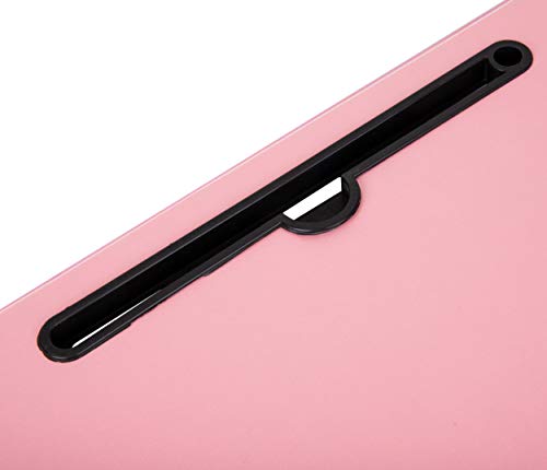 Mind Reader Woodland Collection, Portable Laptop Desk/Breakfast Table, Collapsible, Portable, Folding Legs, Pink