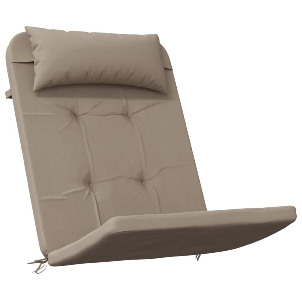 CHARMMA Adirondack Chair Cushions 2 pcs Taupe Oxford Fabric, Decor