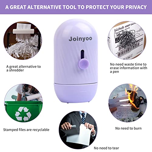 Joinyoo Updated Identity Protection Roller Stamp with 3 Refill Ink for Guard Privacy Information Blockout