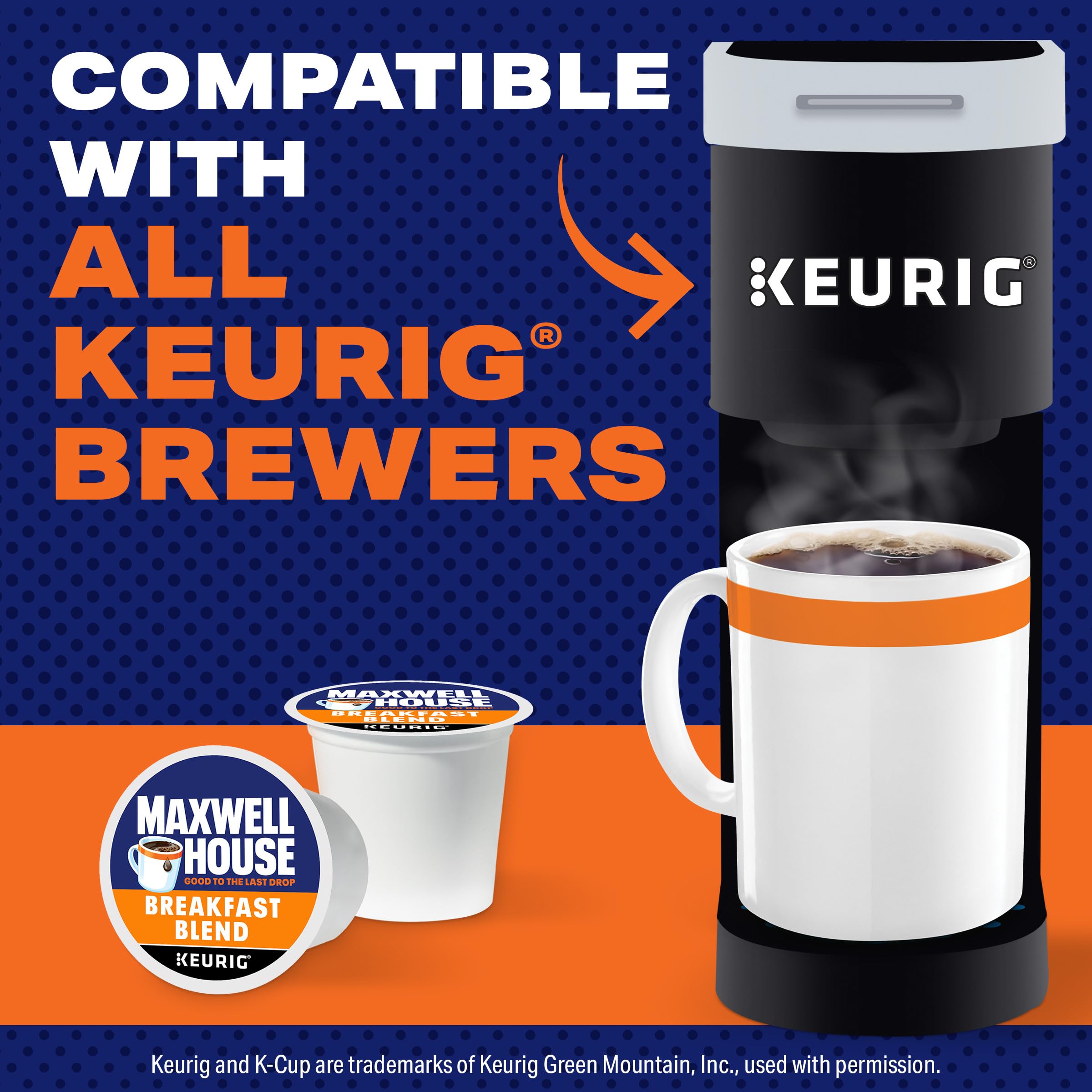 Maxwell House Breakfast Blend Light Roast K-Cup Coffee Pods (84 Pods)