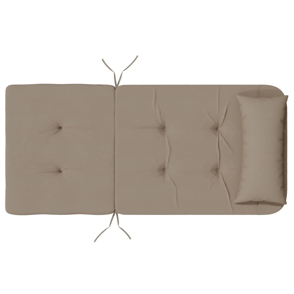 CHARMMA Adirondack Chair Cushions 2 pcs Taupe Oxford Fabric, Decor