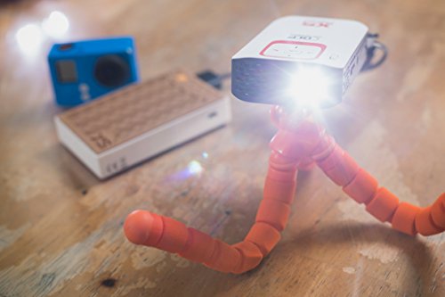 XSories X-Project, Portable LED Pocket Projector + Media Player, Micro SD Card input, USB connectivity, 4GB Memory, Onboard Speaker