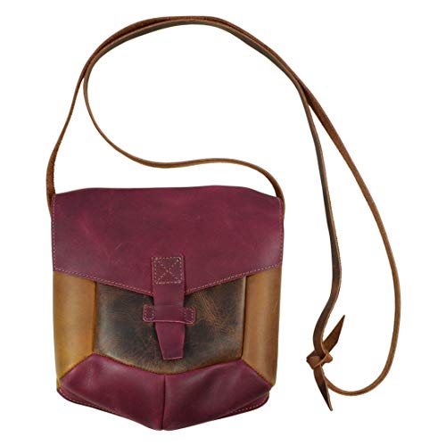 Hide & Drink, Leather Prisma Shoulder Bag, Vintage Purse, Phone Organizer, Wallet Pouch, Accessories, Handmade Includes 101 Year Warranty :: Multicolor