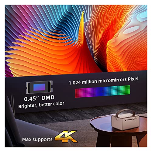 Smart 3D TV 300inch Android WiFi Portable 1080P LED DLP Mini Projector Full HD for 4K Cinema Smartphone with Battery