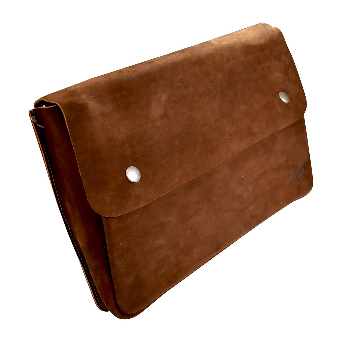 Hide & Drink, Vintage Folder Document Holder, File Case, A5 Binder, Envelope Portfolio, Pencil Pouch, Full Grain Leather, Handmade, Swayze Suede