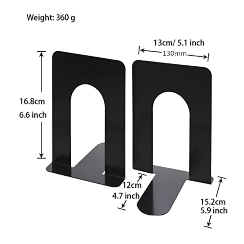 Bookends Bookends Heavy Duty Metal Bookend Book Support, Decor Book Ends for Shelves, Book Holder Book Stoppers for Heavy Books for Home Office bookends